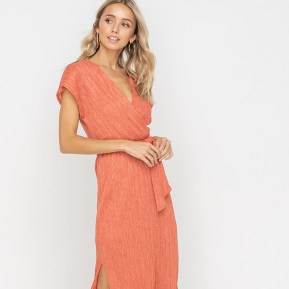 Dresses | Ginger Spice Wrap Style Belted Midi Dress | Poshmark